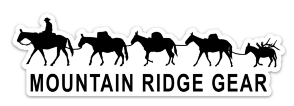 horse pack string silhouette